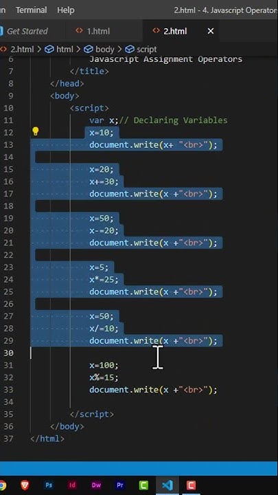 Arithmetic And Assignment Operator Shorts Website Html Js Javascript Coding
