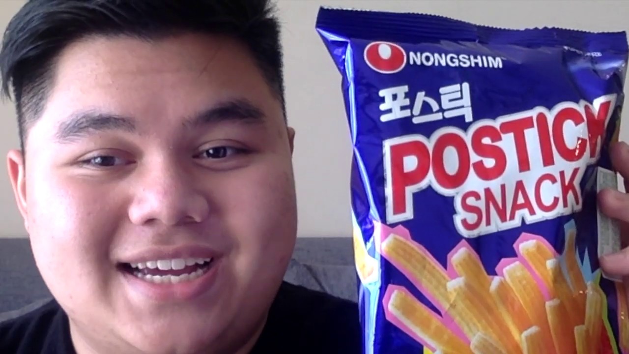 Food Review: Korean 'NONGSHIM' POSTICK; Potato's snack - YouTube