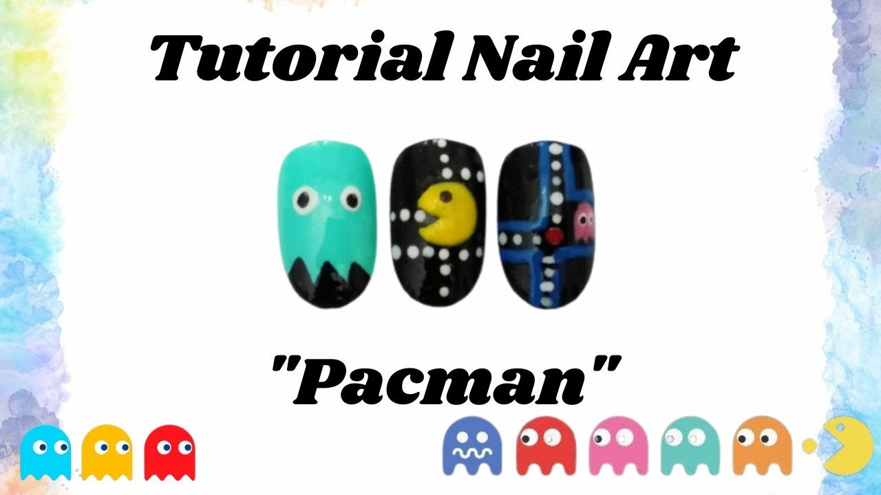 PACMAN NAIL ART DESIGN 2023 - YouTube