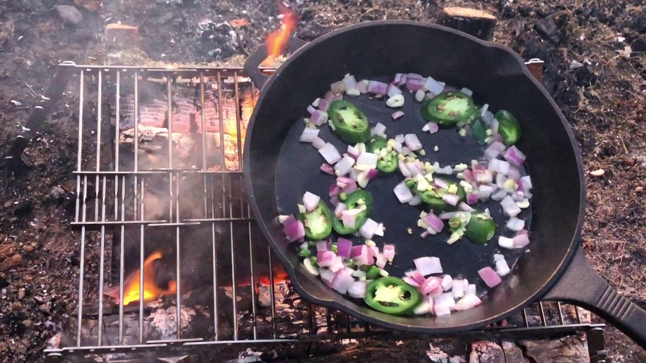 Outdoor cooking Stir-Fry Chicken with Mixed Vegetables - YouTube