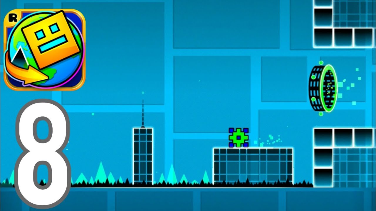 Geometry Dash - Gameplay Walkthrough Part 8 - Finally I Did It (iOS ...