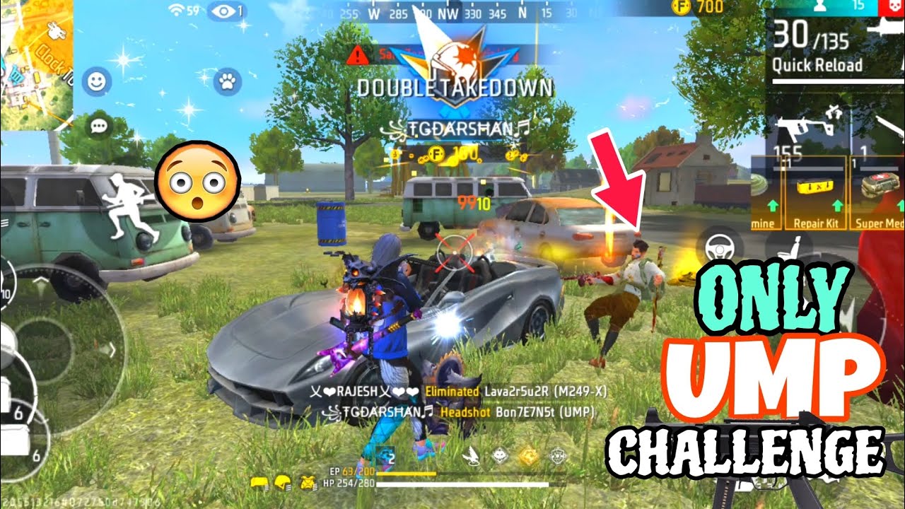 The Badshah Of UMP Is Back😎! Only UMP Challenge🤯 Intense Headshot ...