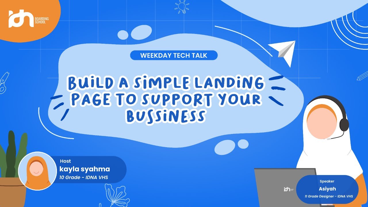 Weekend Tech Talk With ASIAH | Build a simple landing page to support your business - YouTube