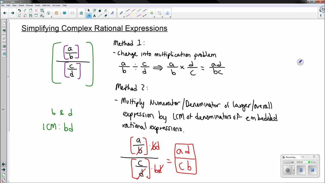 Rational Functions: Simplifying Complex Expressions - YouTube