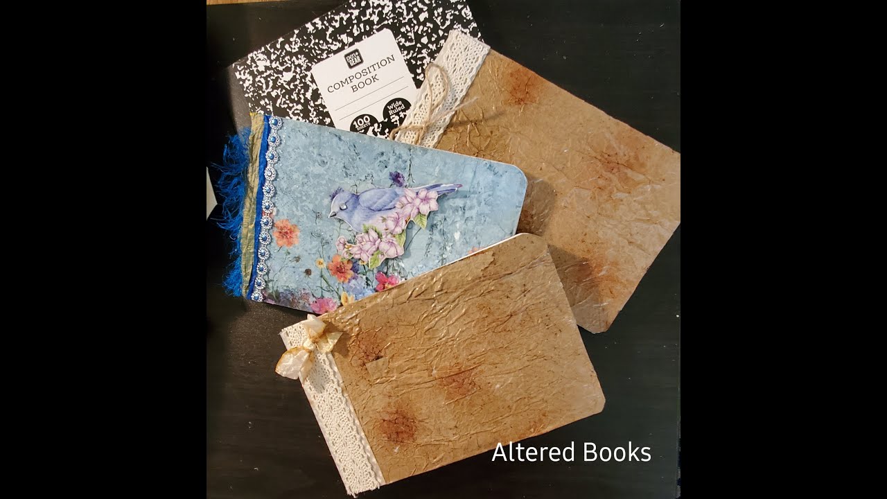 Distressed Altered Notebooks - YouTube