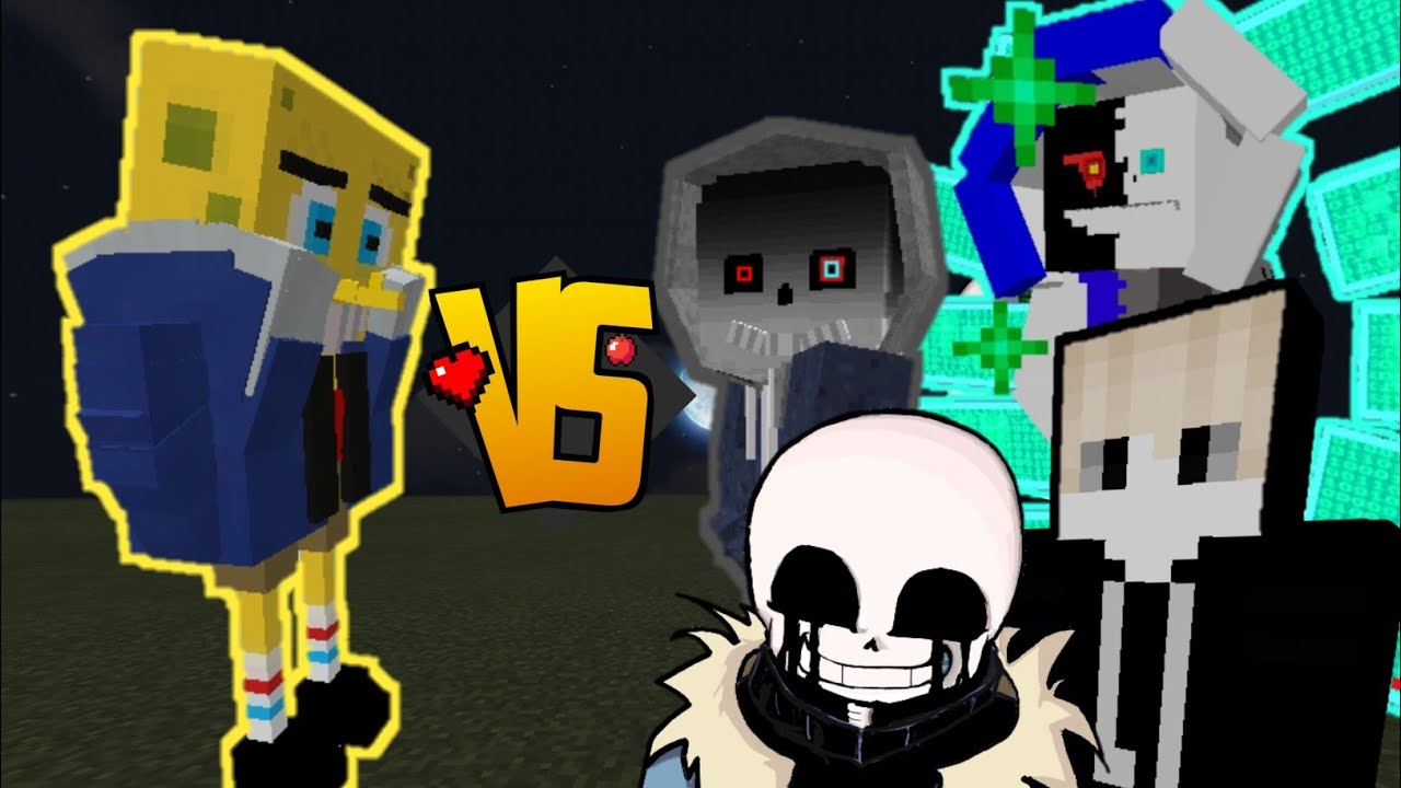 SpongeSwap Sans VS Killer Sans, Dust Sans, Xans,and Iconic Gecko ...