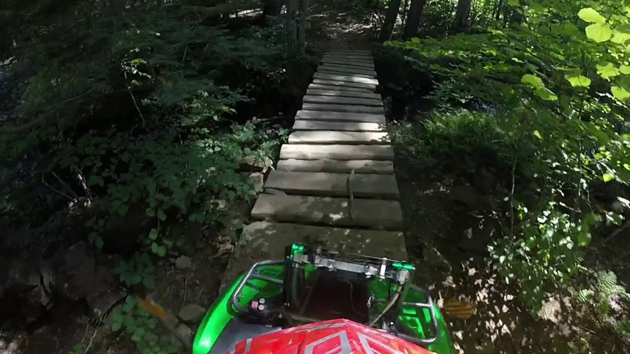 ATV trail riding Bound Tree atv trails NH part 1 8-27-17 - YouTube