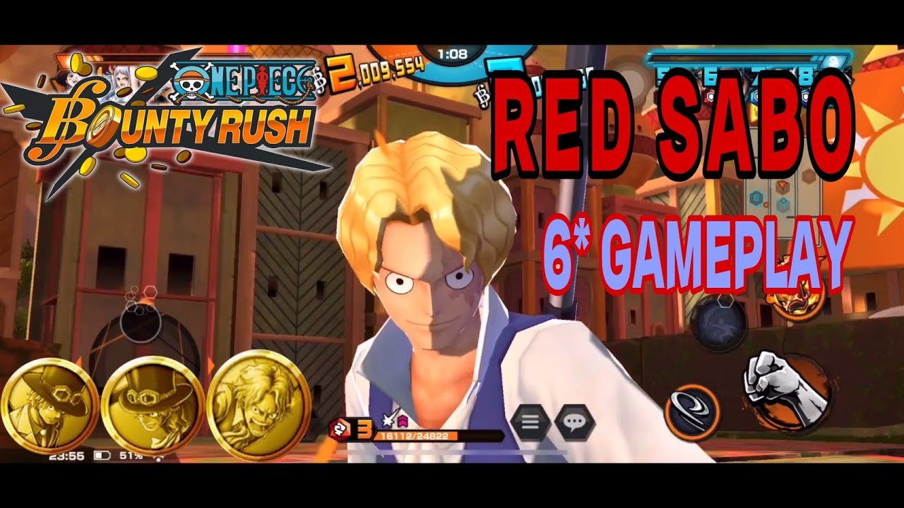 RED SABO 6* | มือติดไฟ ใครก็ได้ | One piece bounty rush | OPBR - YouTube