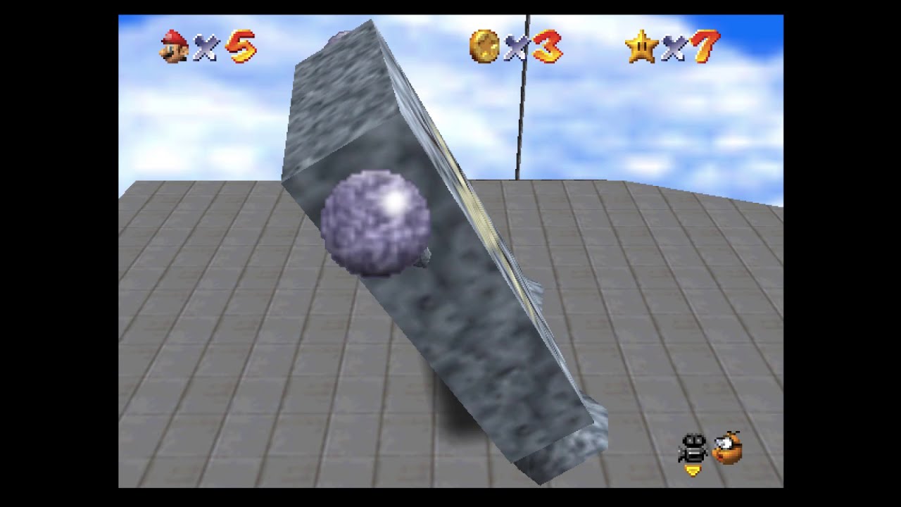 Super Mario 64 70 Star Speedrun Tutorial - Whomps Fortress - Whomp King ...