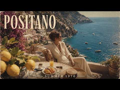☀️ [1970] Summer Days in Positano | Amalfi Coast Lounge & Cliffside Escape / 포지타노의 여름날 | 아말피 해안의 휴가