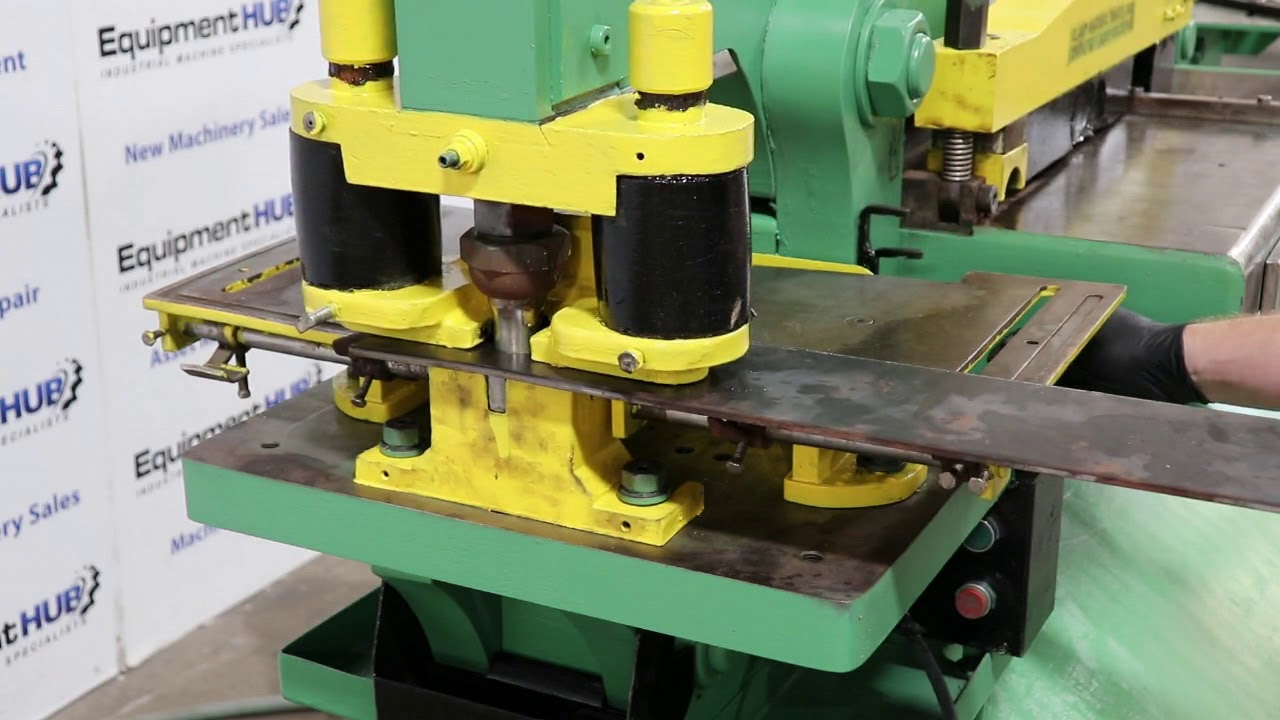 Piranha P90 90 Ton Hydraulic Ironworker with tooling / Attachments ...