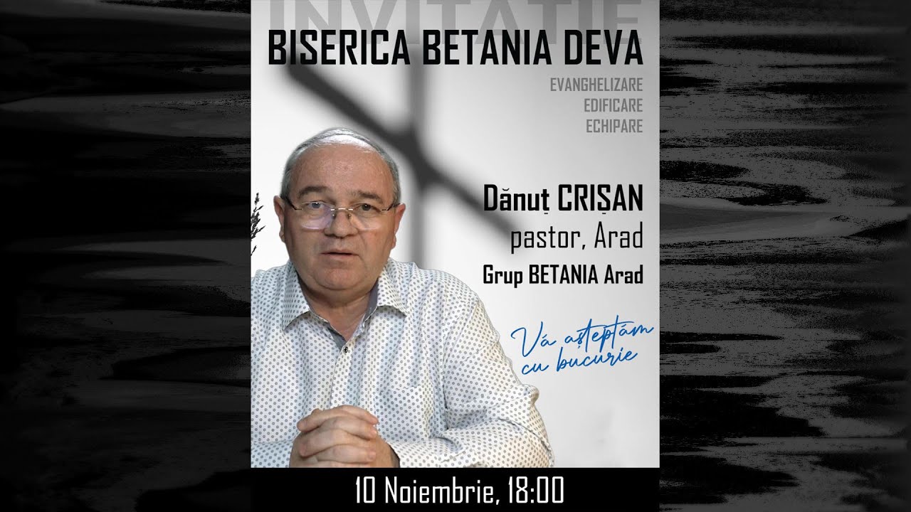 Seara de Evanghelizare | Dănuț CRIȘAN | 10.11.2024 - YouTube