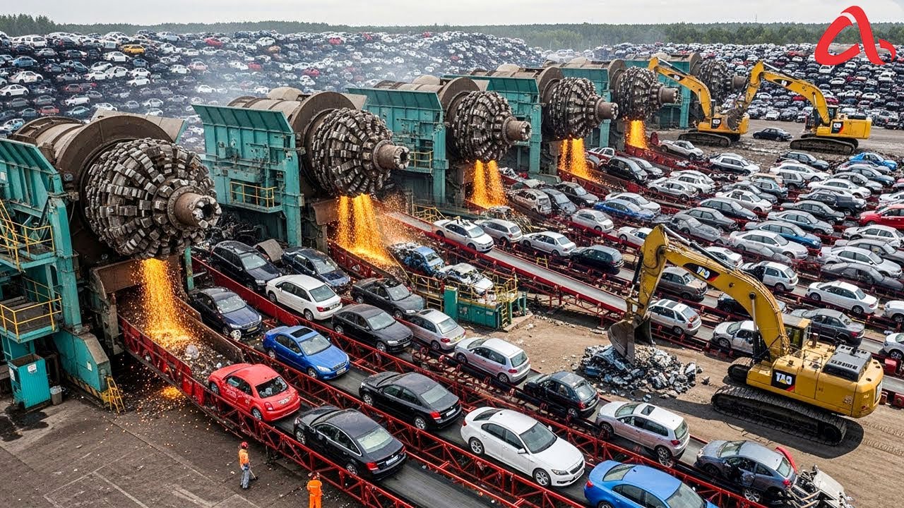 Transporting Cars This Way | The Farm Crushes 50M Of Cars - Agriculture ...