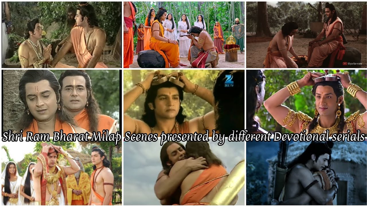 Shri Ram Bharat Milap Scenes Presented by different Devotional serials ...