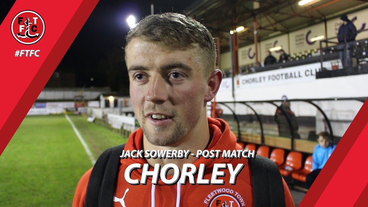 Jack Sowerby after scoring the winner against Chorley | Post Match ...