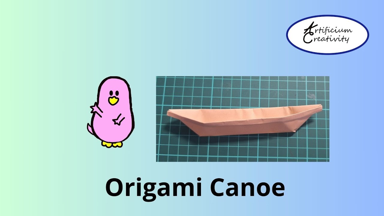 Origami Canoe - Easy - YouTube