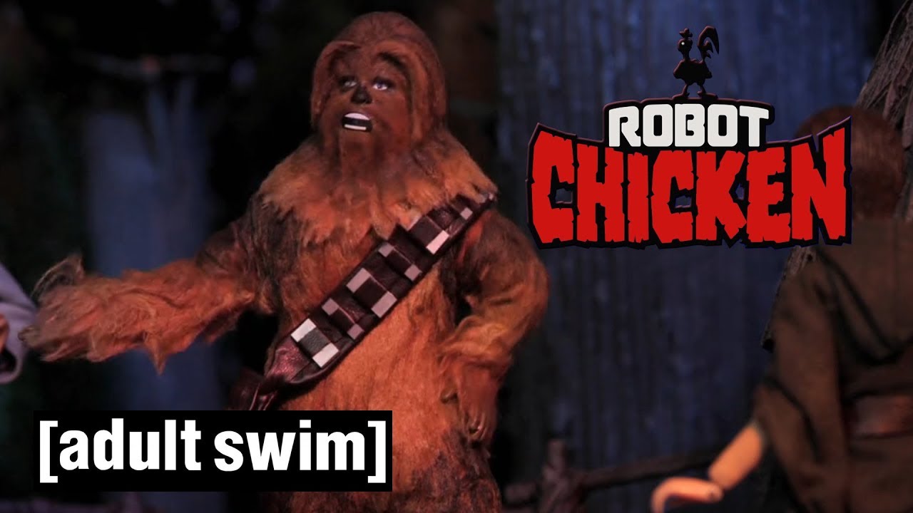 4 Chewbacca Moments | Robot Chicken Star Wars | Adult Swim - YouTube