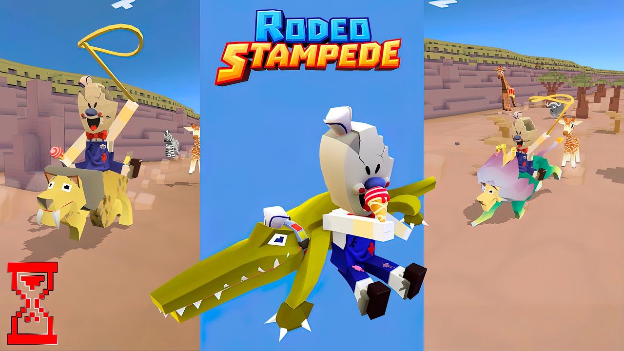 Мороженщик приручает новых животных // RODeo stampede - YouTube