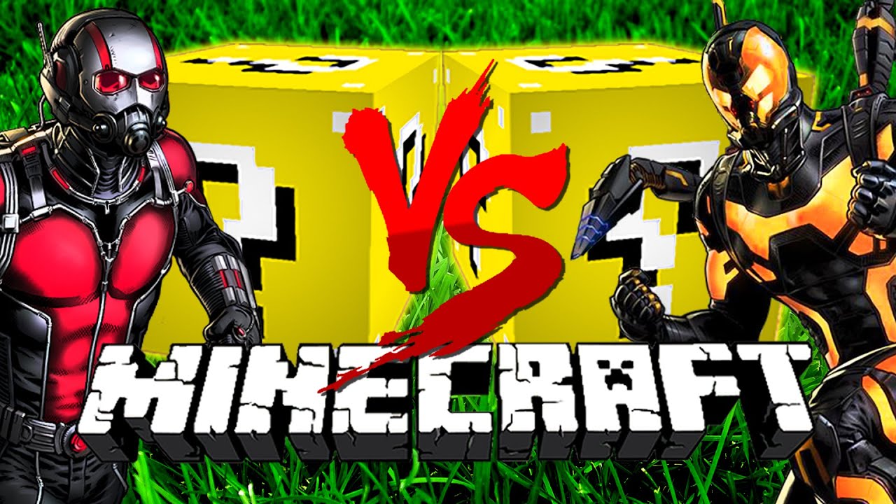 Minecraft: DIRTY LUCKY BLOCK CHALLENGE | Ant-Man VS Ant-Man - YouTube