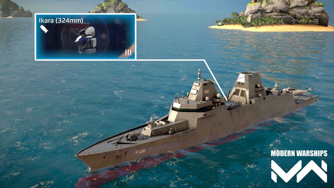 Flying torpedo IKARA Grenade launcher, Modern Warships - YouTube