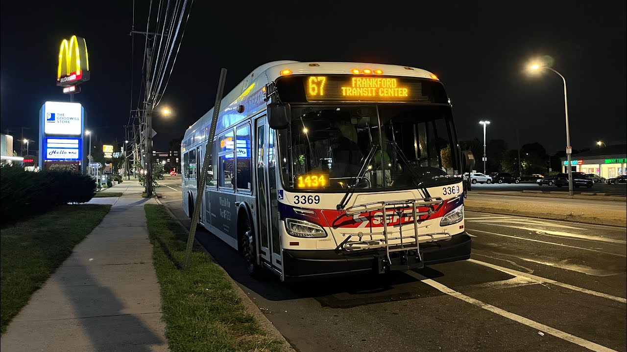 Crazy SEPTA Route 67 detour on 2020 New Flyer XDE40 3369 - YouTube