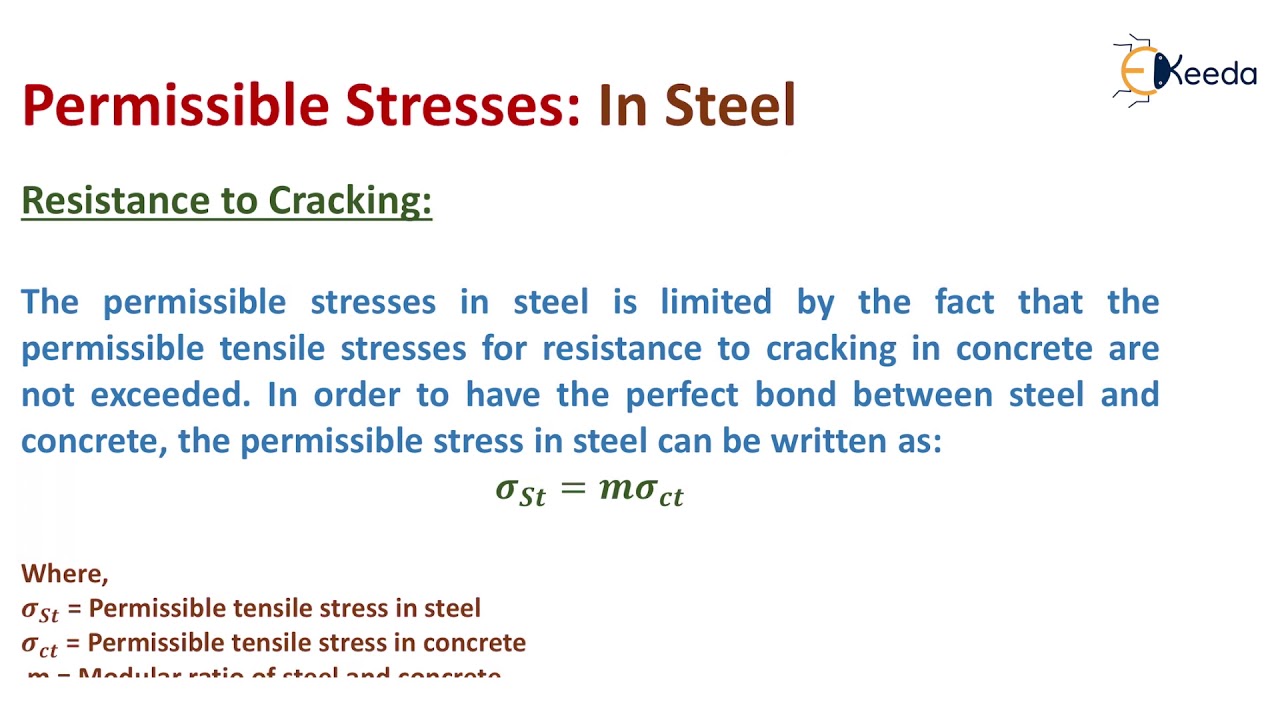 Permissible Stresses - Design of Water Tank - Design and Drawing of ...