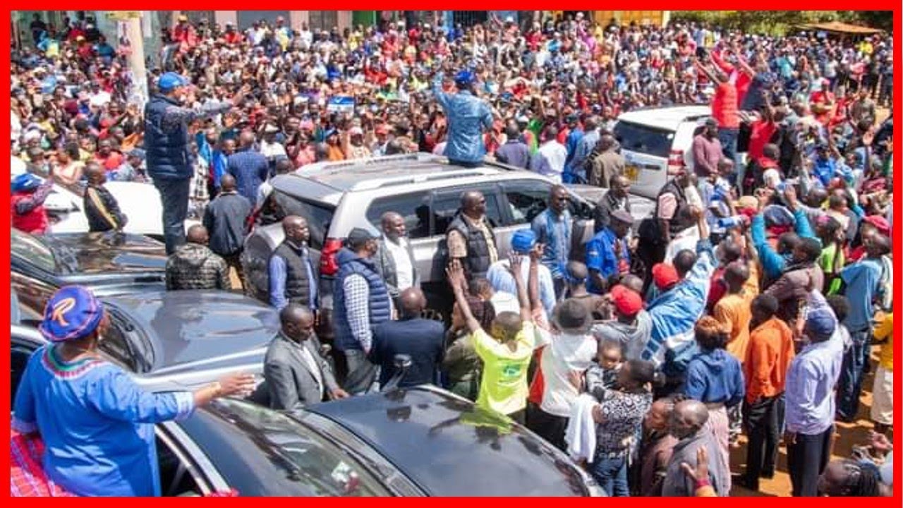 Raila and Karua mega stopover address at Mikinduri in Meru County - YouTube
