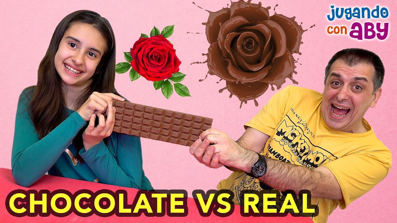 CHOCOLATE VS REALIDAD. El reto más dulce y divertido! | ABY - YouTube