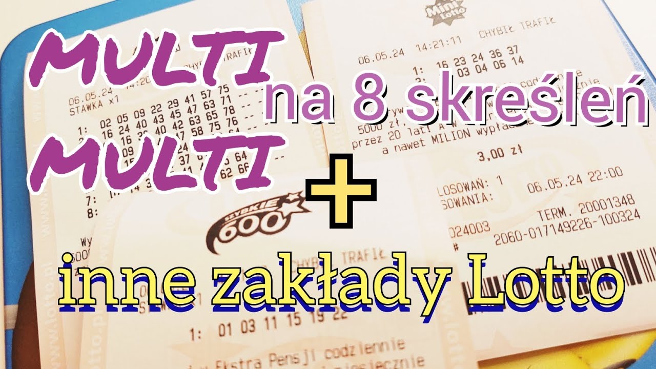 Multi Multi na 8 skreśleń + inne zakłady Lotto. Kontynuacja cyklu na 1 ...