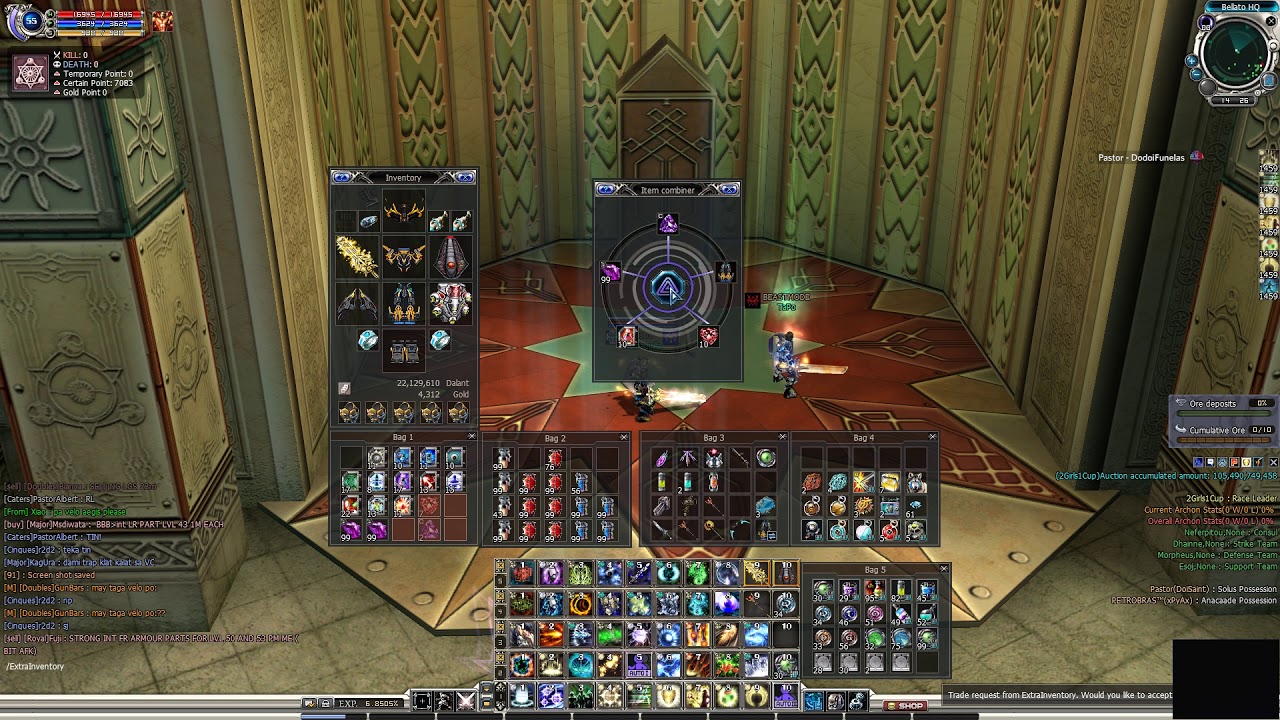 RF Online Playpark - Crafting Type C Dark Armor Attempt 2 - YouTube