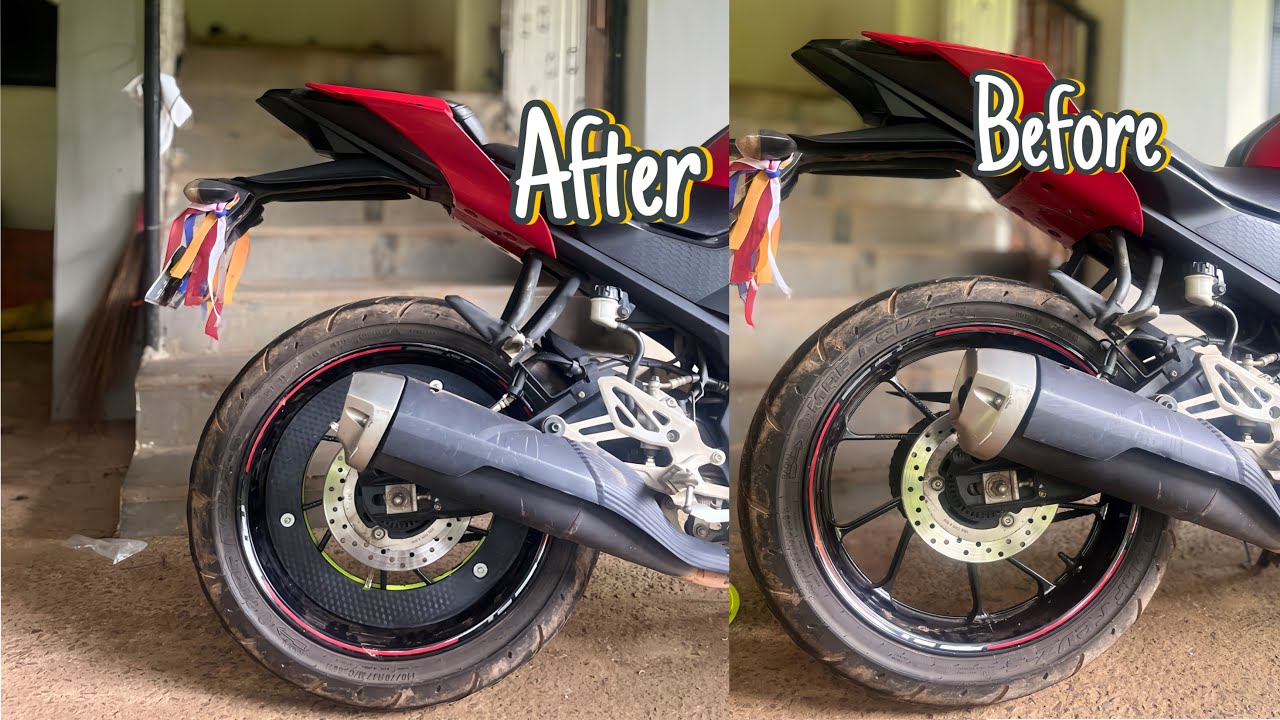 R15 V3 wheel cover install || R15 Wheel cover installed 2024 || R15 ...
