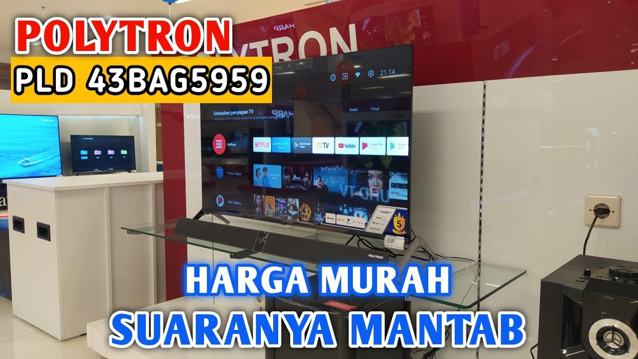 Review Android TV Polytron terbaru 2022 | PLD 43BAG5959 - YouTube