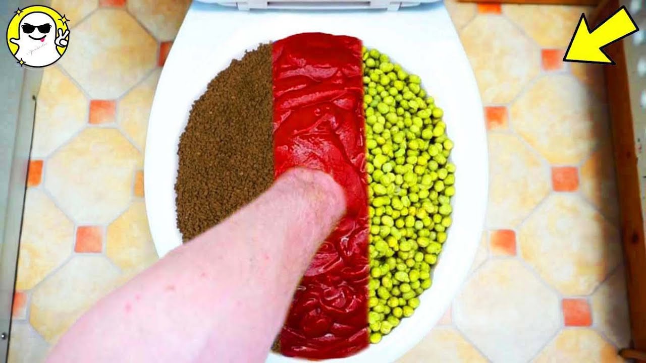 Will it Flush? Lots Of Ketchup Coffee Peas - YouTube