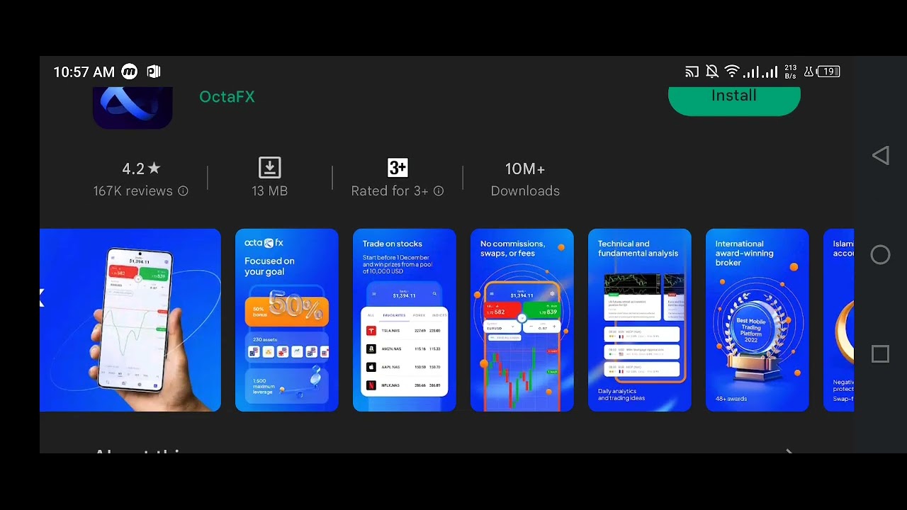 A Short Review On Octa Fx App In Mobile By Technical Arzoo - YouTube
