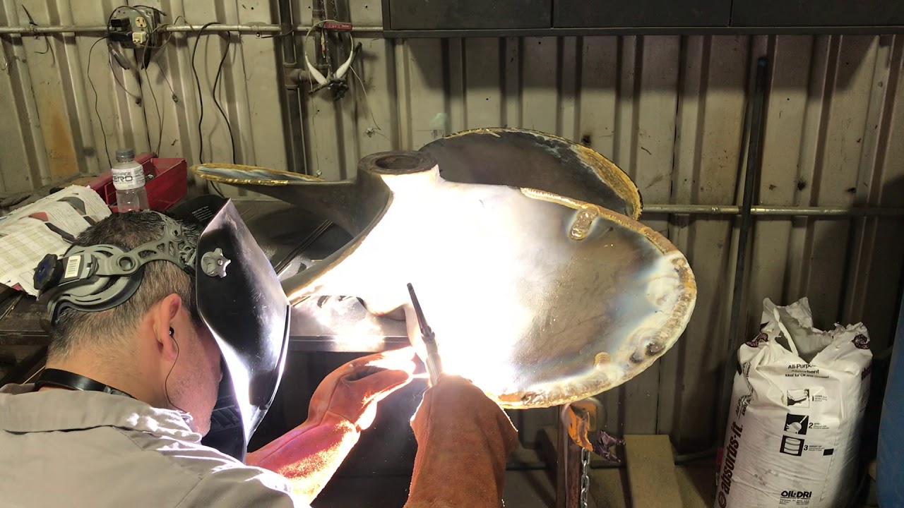 Precision Propeller Stainless Weld - YouTube