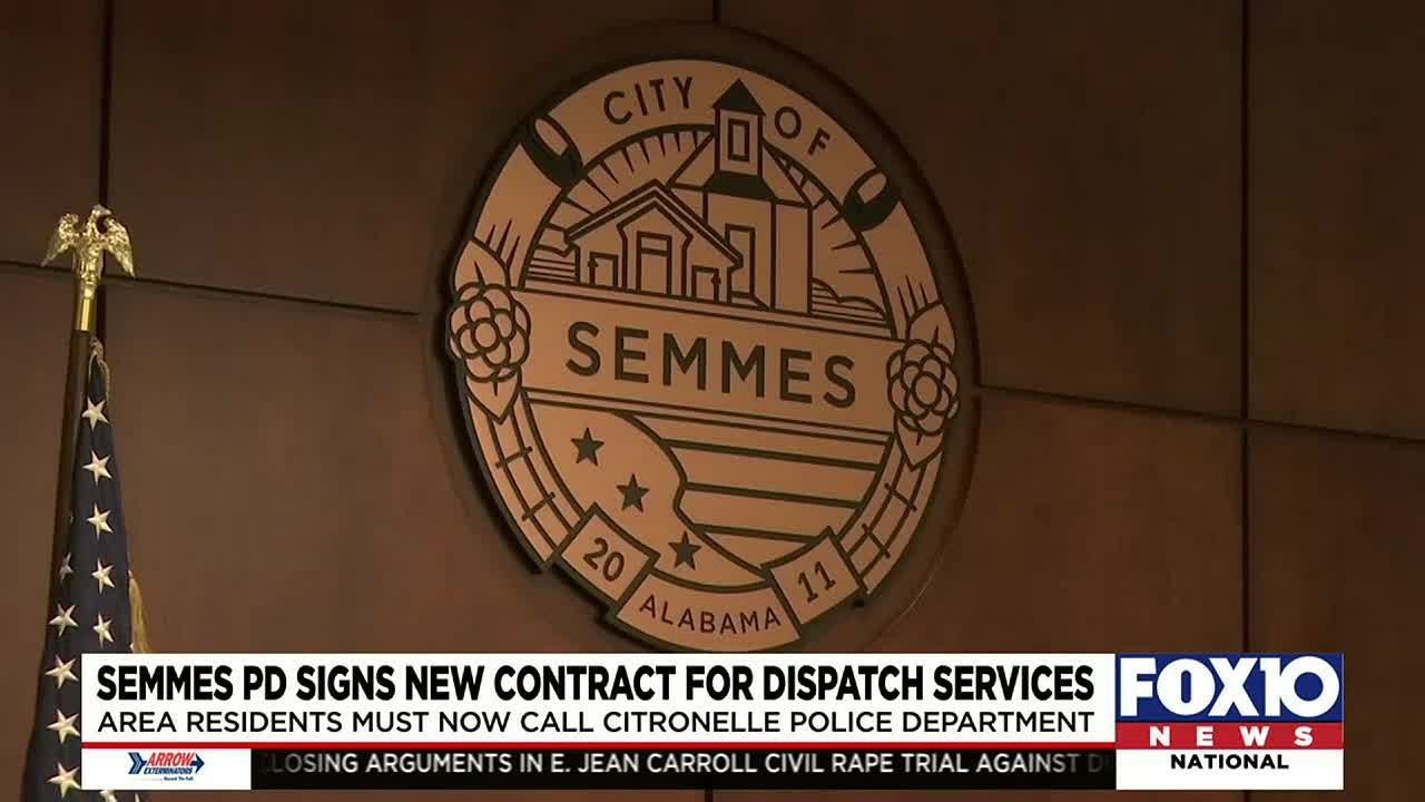 Semmes PD signs new contract for dispatcher services - YouTube