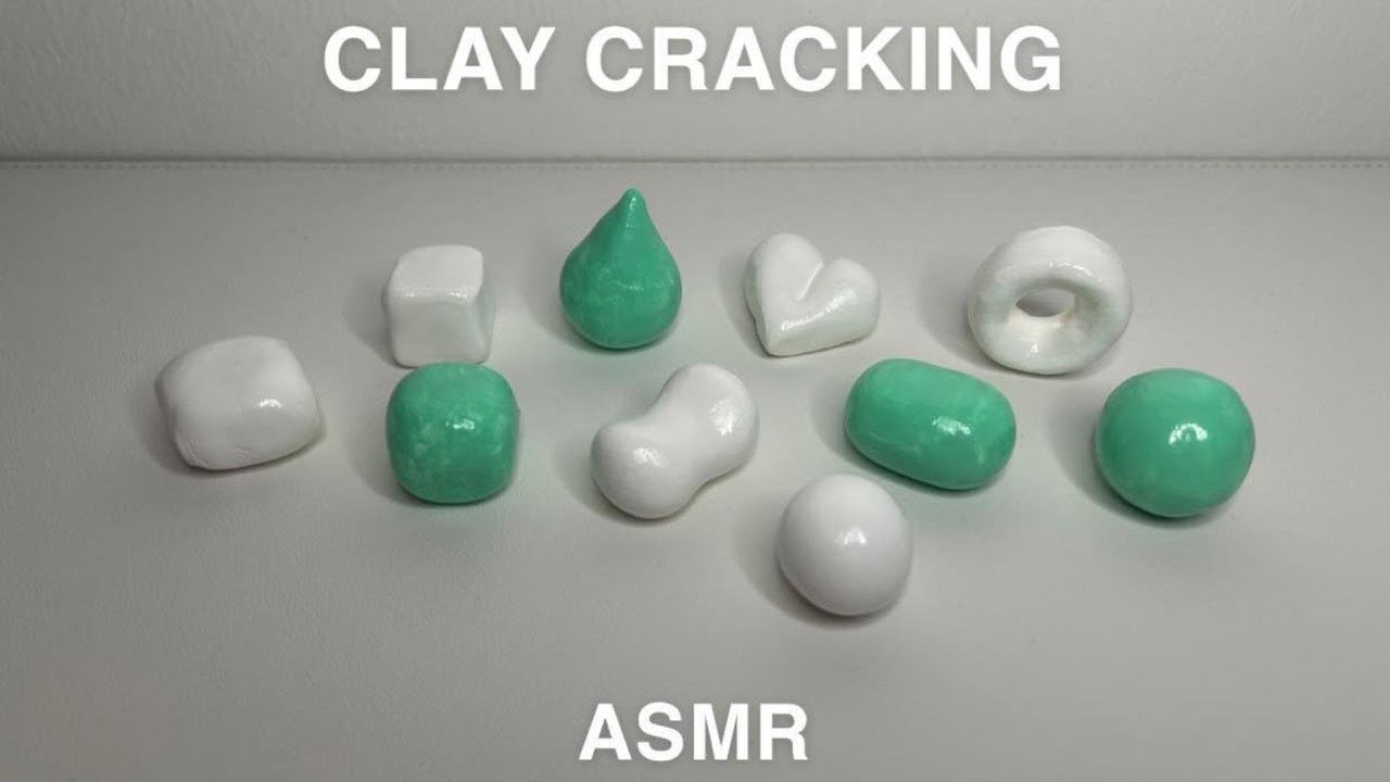 CLAY CRACKING ASMR - clay popping #satisfying #asmr - YouTube