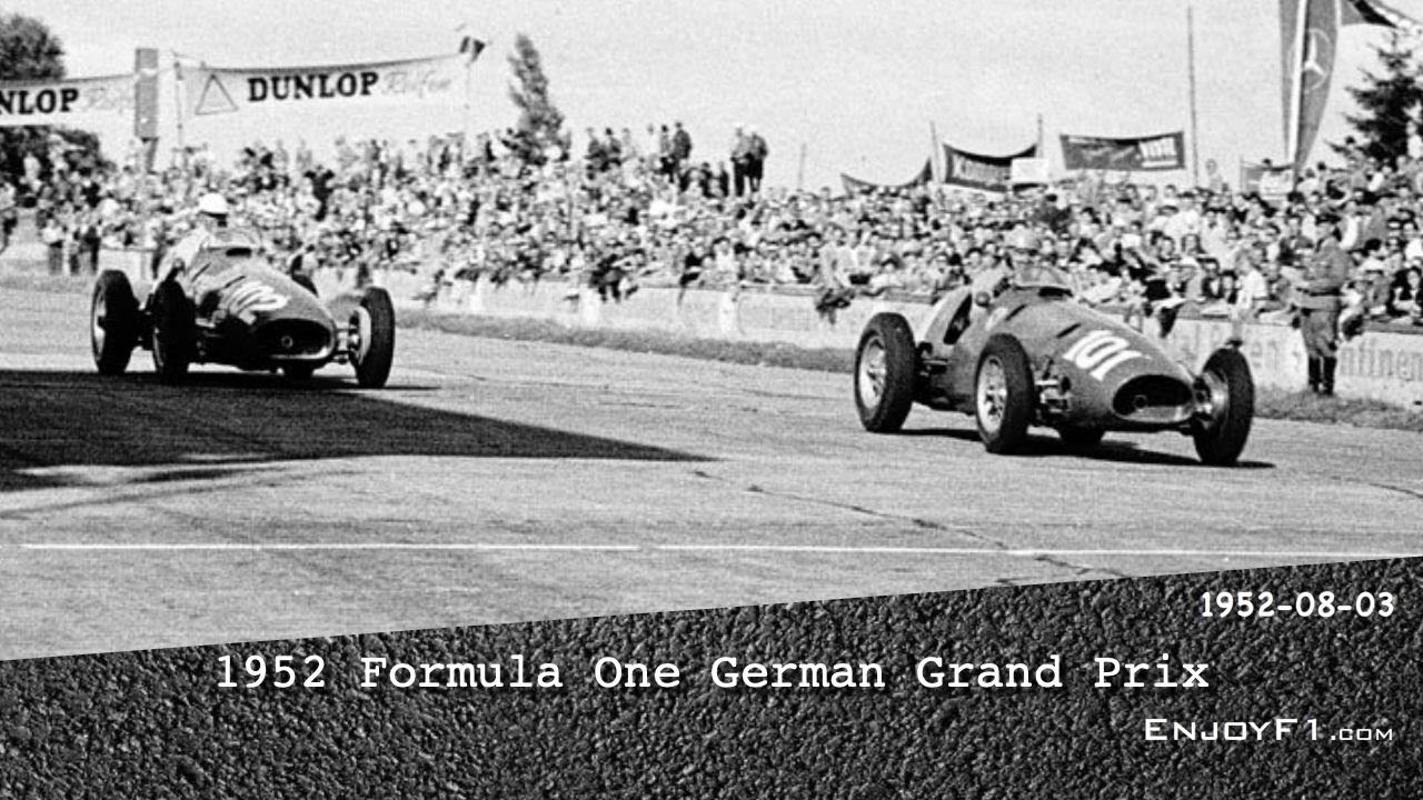 1952 F1 German Grand Prix Line Racing | EnjoyF1.com - YouTube
