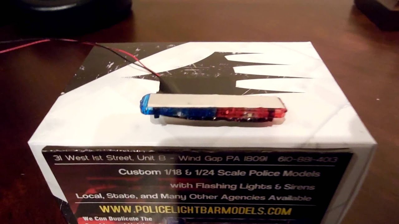 1/24 Scale Style # 2 Flashing LED Lightbar (2015 Version) for Custom ...