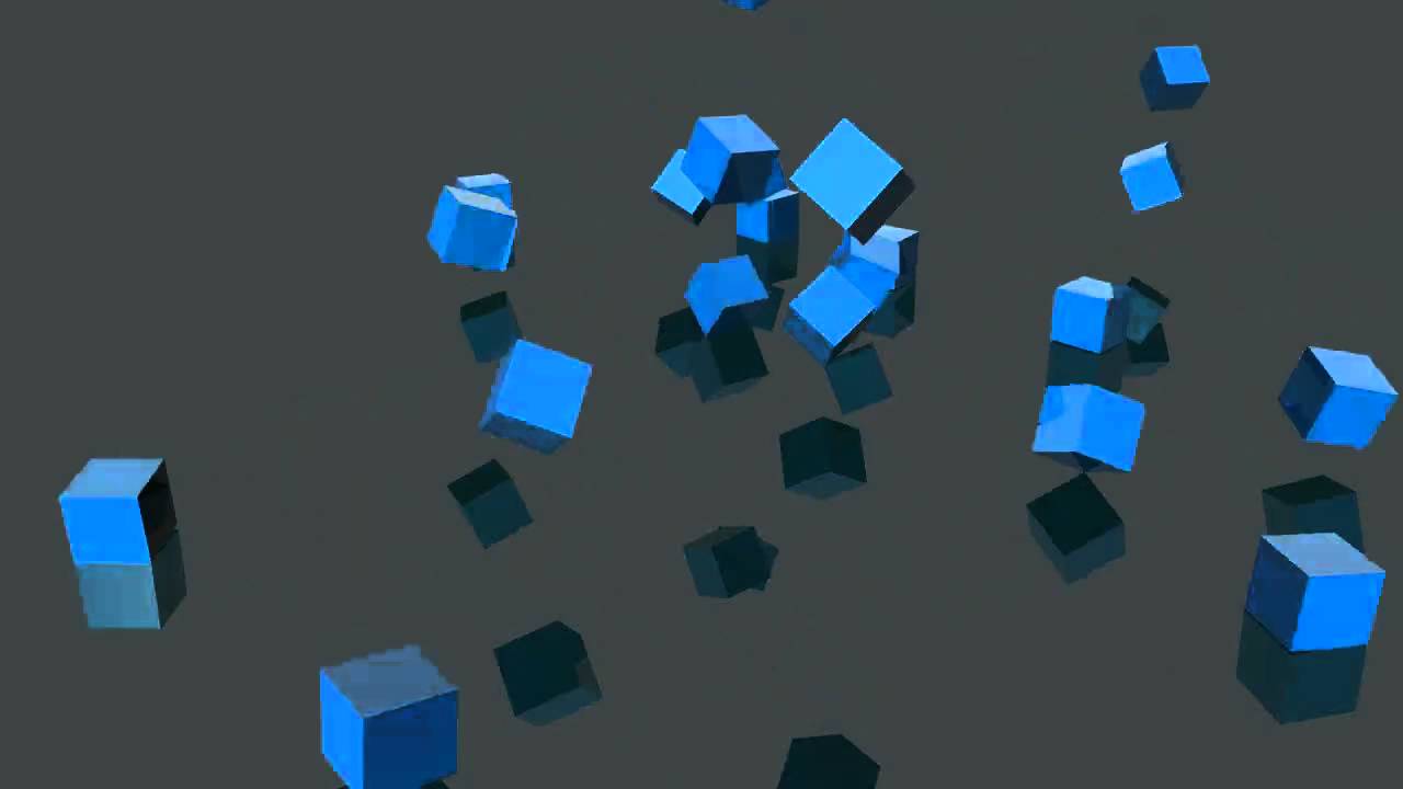 Cinema 4D Falling Cube - YouTube
