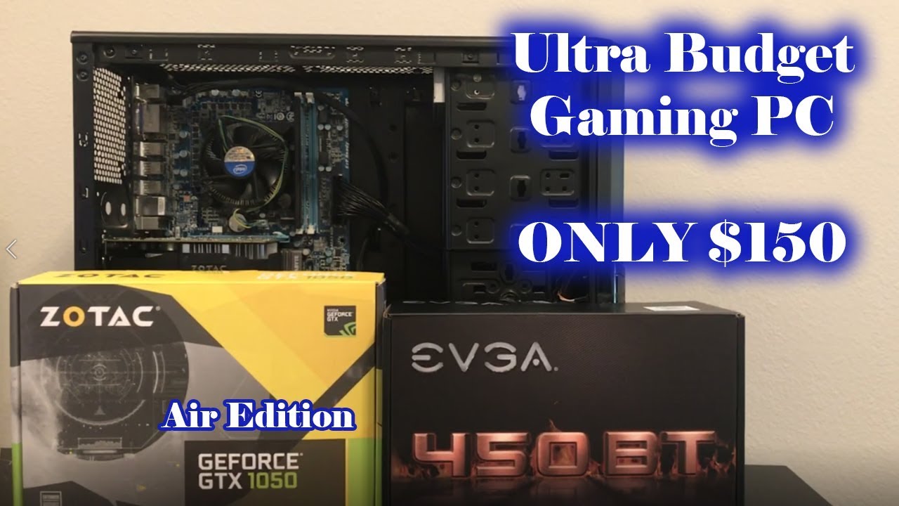 $150 Ultra Budget PC Build - Build Montage - YouTube
