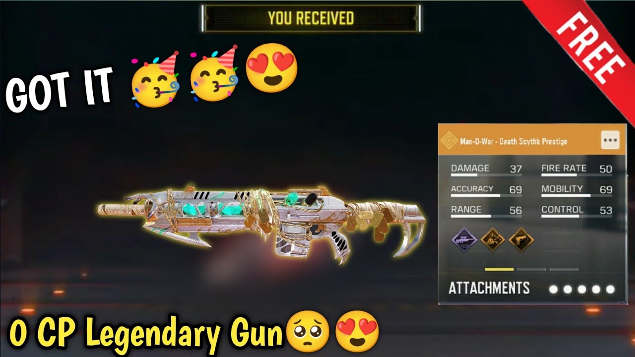 *FREE* Man - O - War - Death Scythe Prestige UNLOCKED 🥺😍🥳😍 || Call of ...