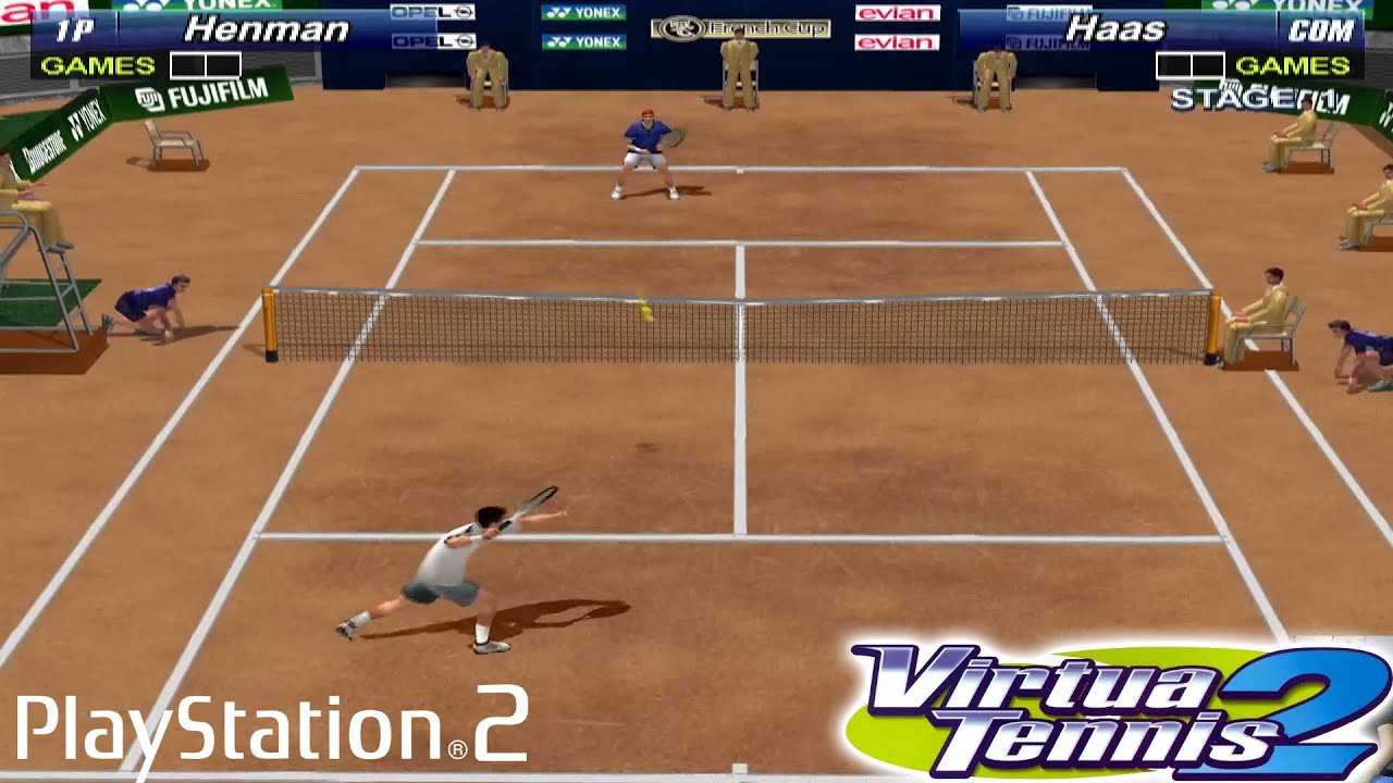 Virtua Tennis 2 [2002] | PS2 | Tim Henman vs Tommy Haas - YouTube