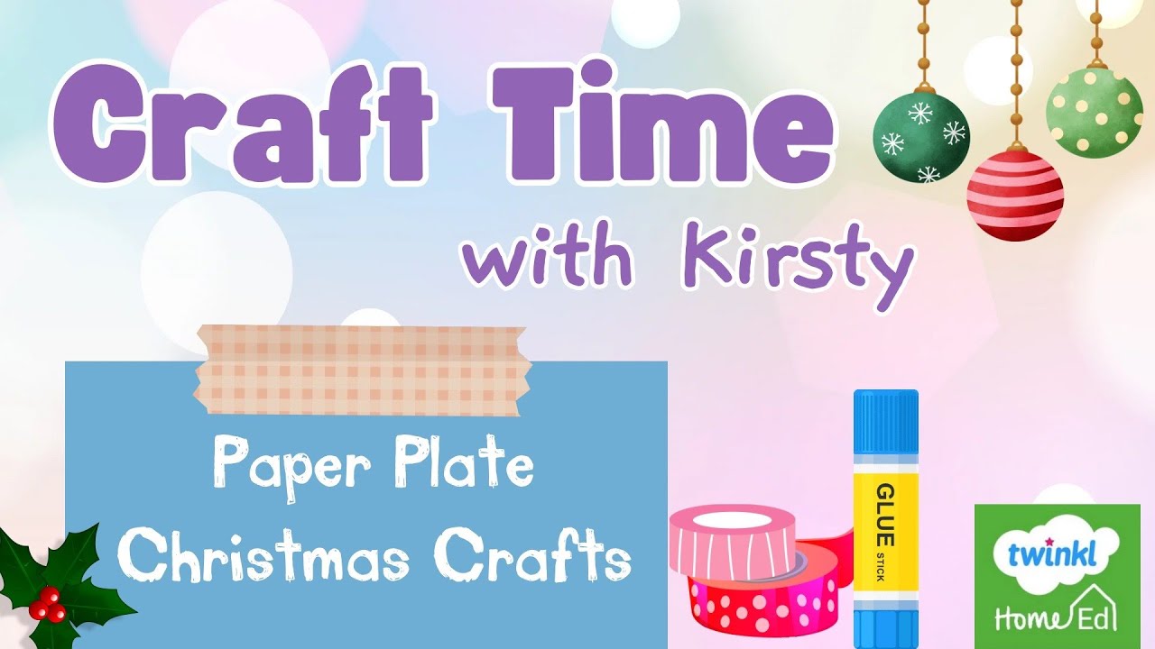 Craft Time - Paper Plate Christmas Crafts - YouTube