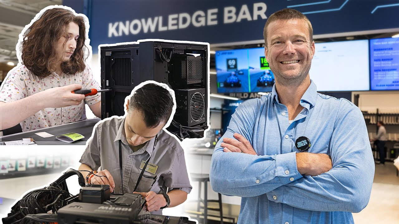 Behind The Scenes Of The Micro Center Knowledge Bar - YouTube