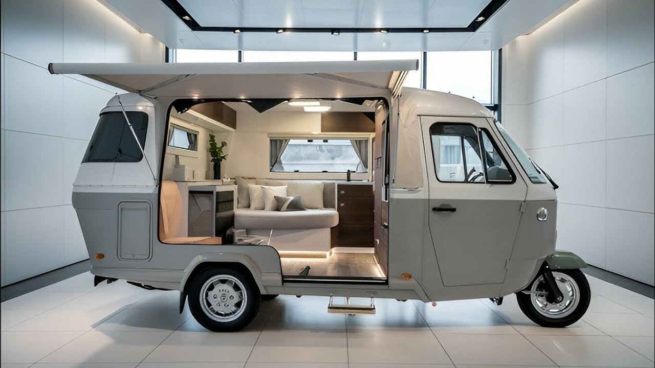 "Ultimate Three-Wheeled Camper Van Review: Compact, Stylish, and ...
