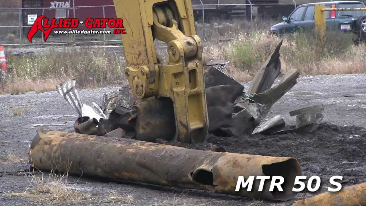 Allied- Gator MTR 50 S Mobile Shear - Scrap Processing - YouTube