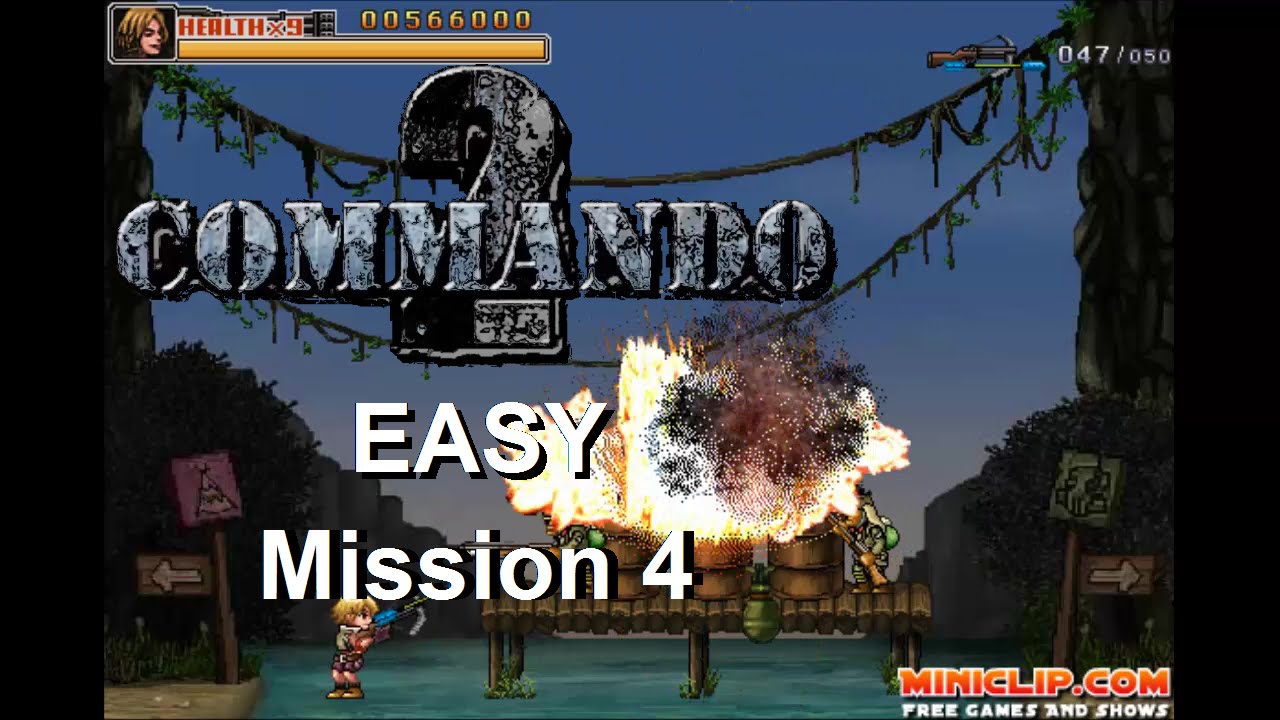 Commando 2 - Easy mode playthrough - Mission 4 - YouTube