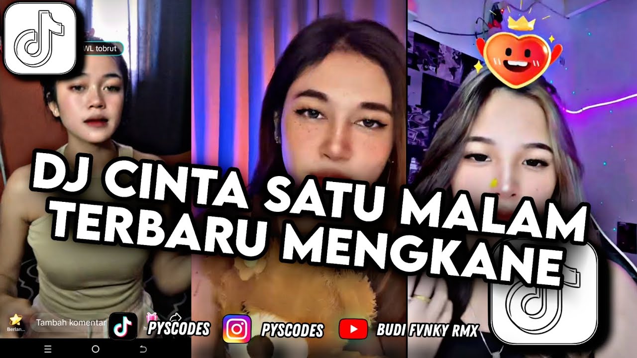 DJ CINTA SATU MALAM TERBARU MENGKANE!!!!! - YouTube Music