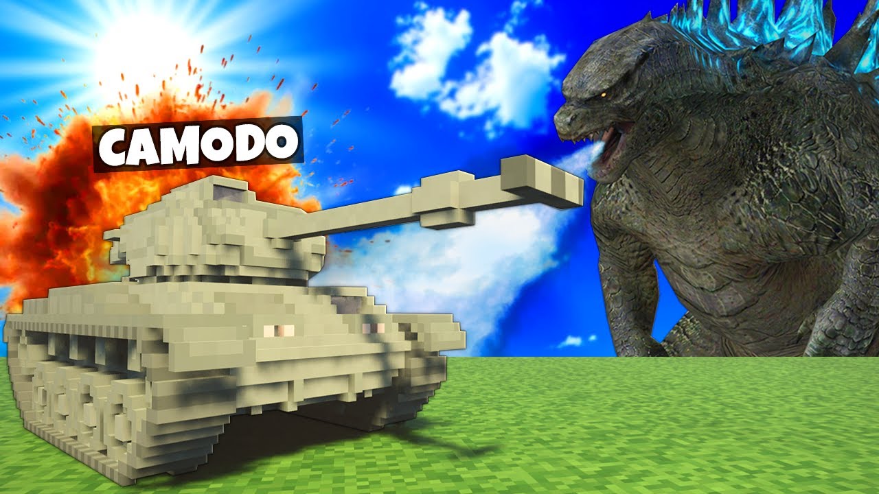 Fighting GODZILLA With a TANK in Teardown Multiplayer Mods! - YouTube